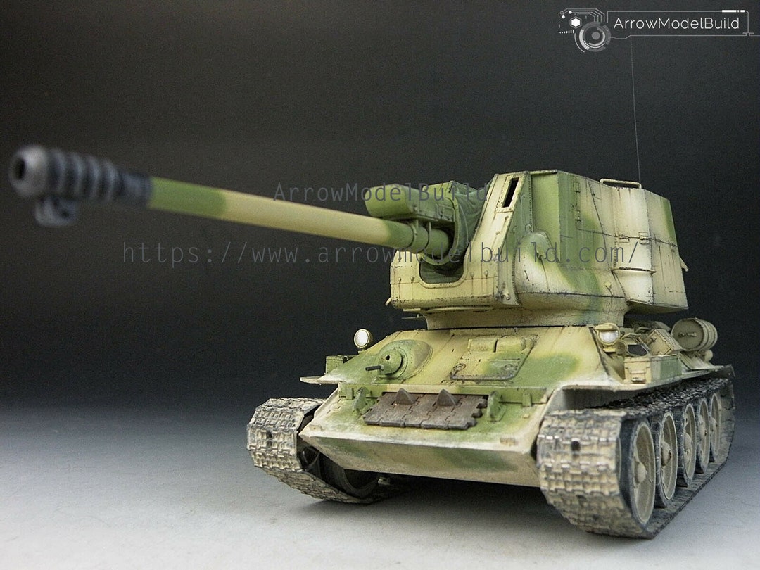 Arrowmodelbuild T34-122 Tank Built & Painted 1/35 Model Kit - Etsy