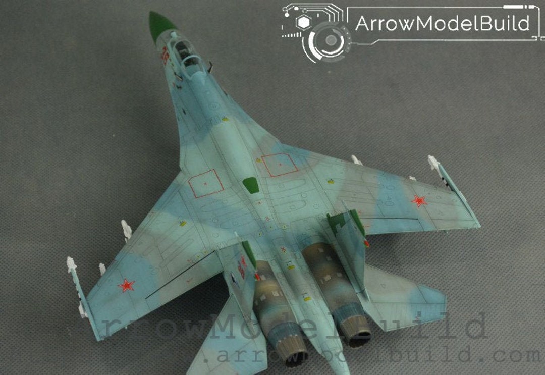 Arrowmodelbuild Su-27 Su-27 Flanker Fighter Built & Painted 1/72 Model ...