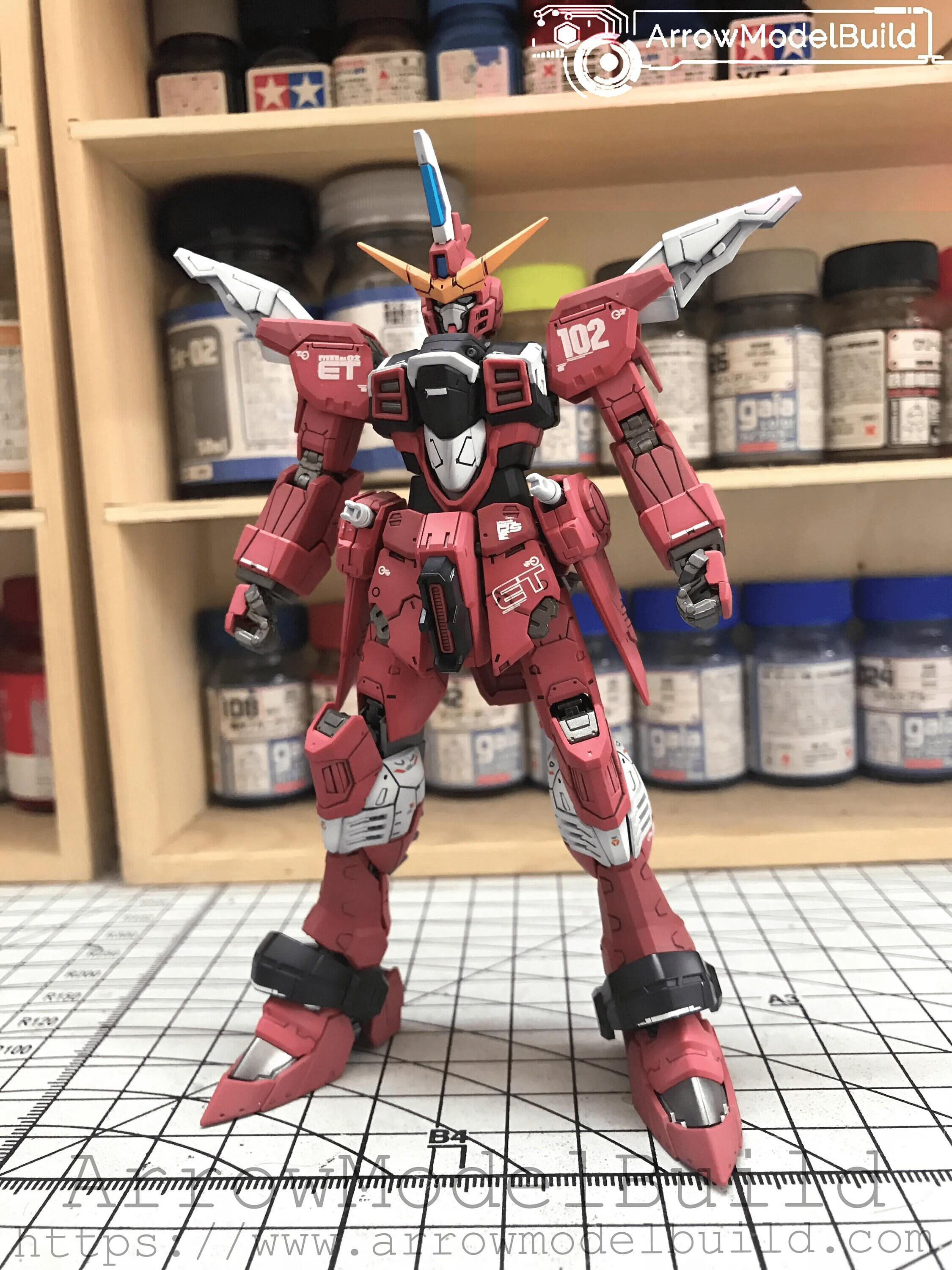 Arrowmodelbuild Justice Gundam shaping Built & Painted RG 1/100 Model ...