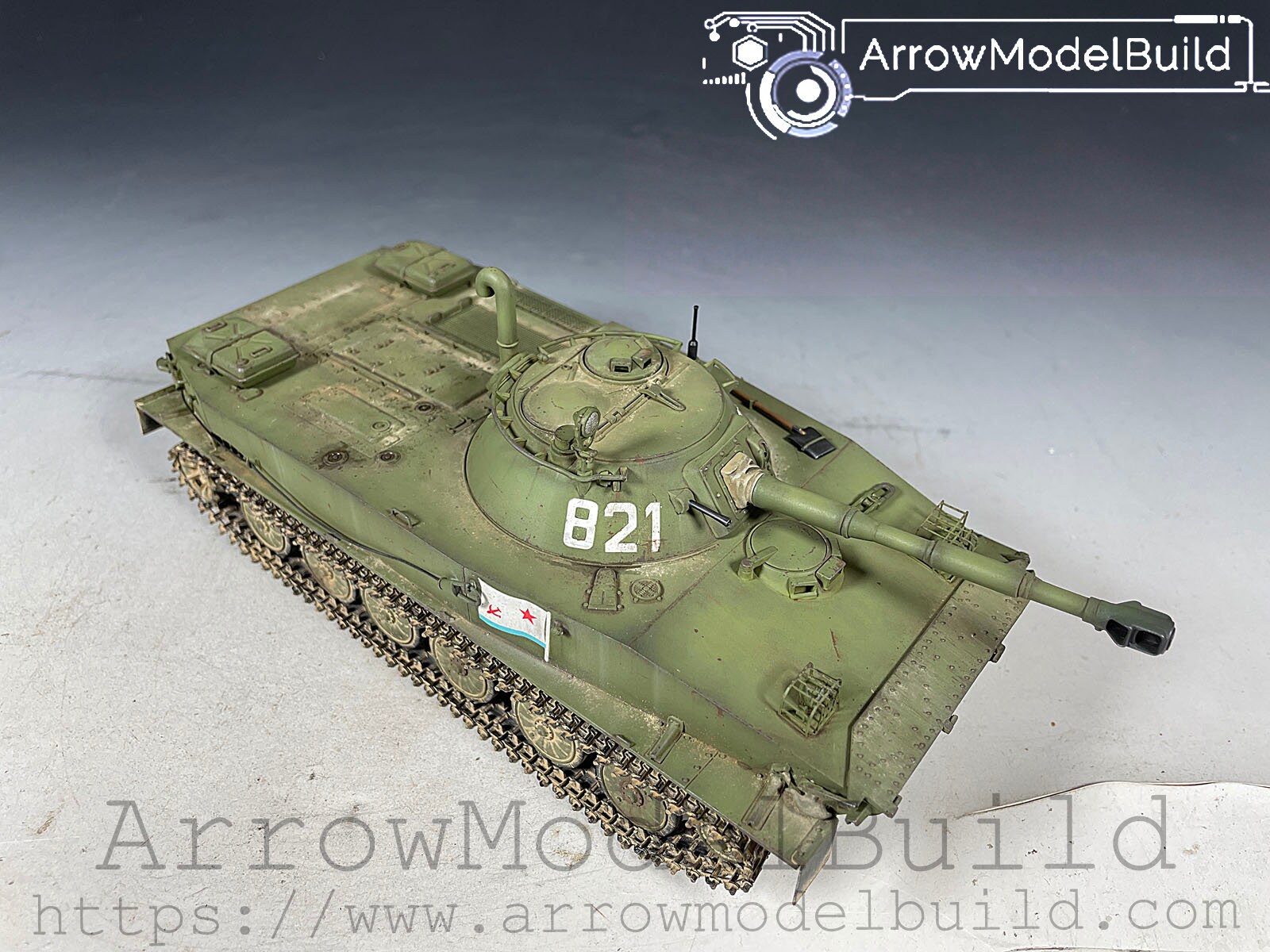 Arrowmodelbuild PT-76B Amphibious Tank Built & Painted 1/35 Model Kit ...