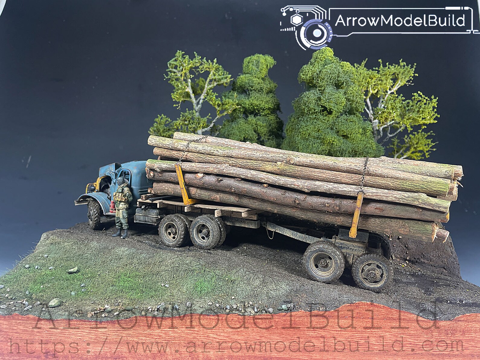 Arrowmodelbuild Lumberjack Scene Built & Painted 1/35 Model Kit - Etsy