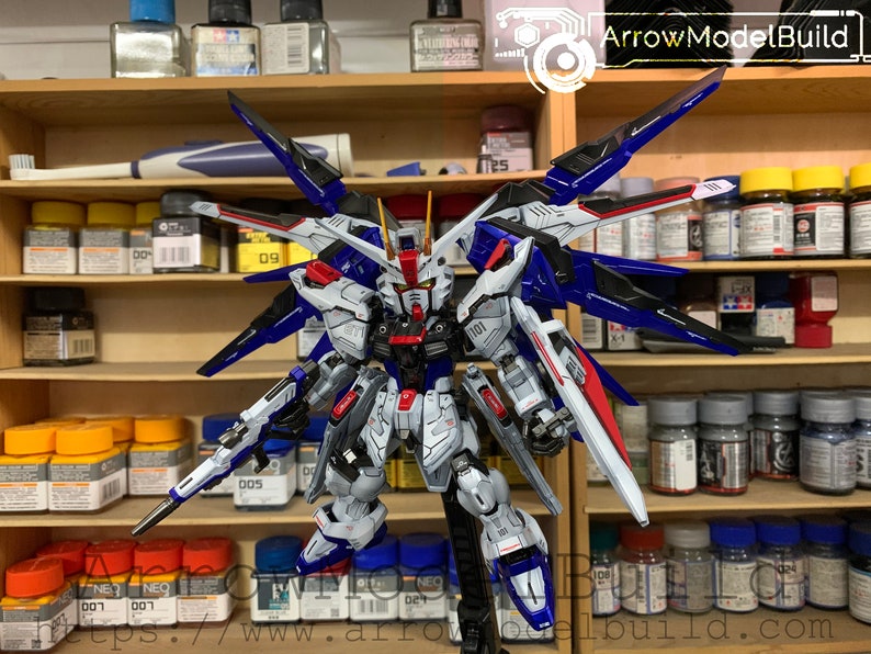 Arrowmodelbuild Freedom Gundam shadow Effect Built & Painted SD Model ...