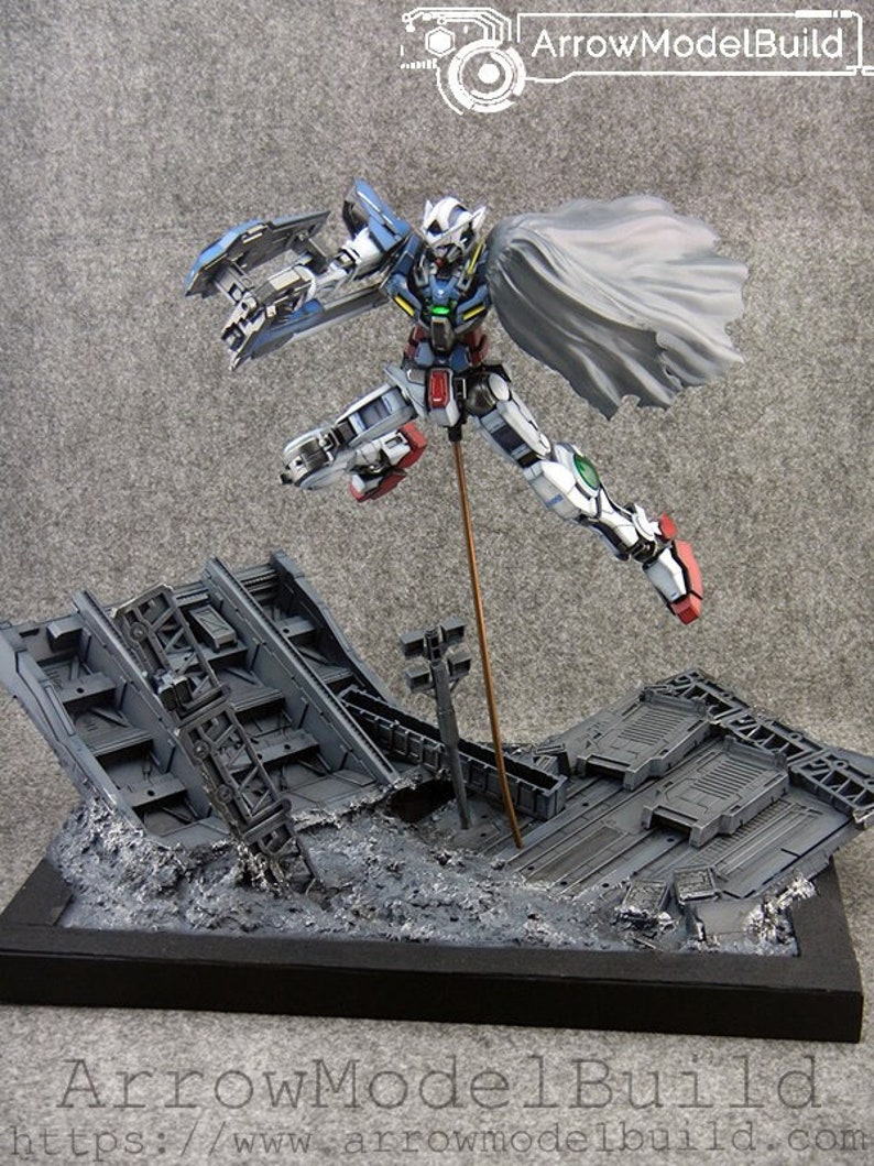 Arrowmodelbuild Gundam Exia damage Cosmos Battle Scene Built & Painted ...