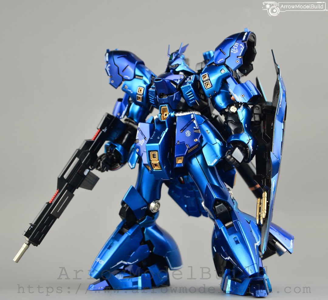 Arrowmodelbuild Sazabi Ver.ka custom Advanced Blue Built & Painted MG 1 ...