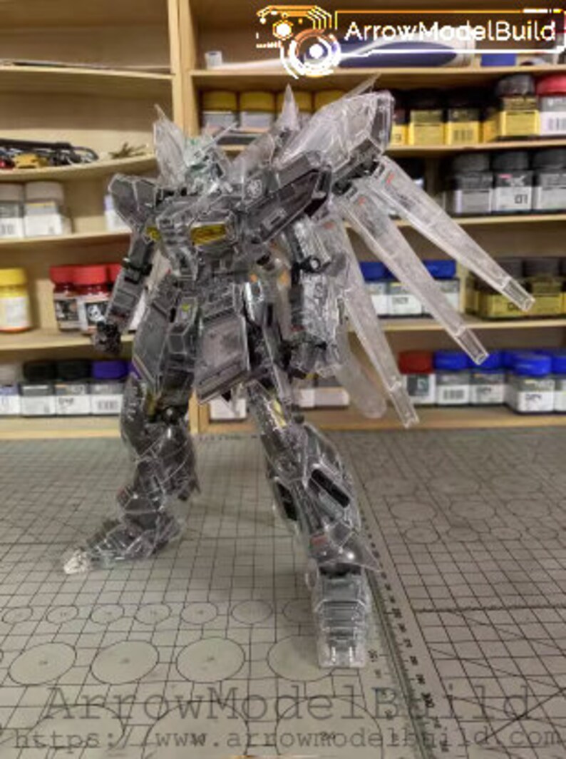 Arrowmodelbuild Hi Nu Gundam transparent Version Built & Painted MG 1/ ...