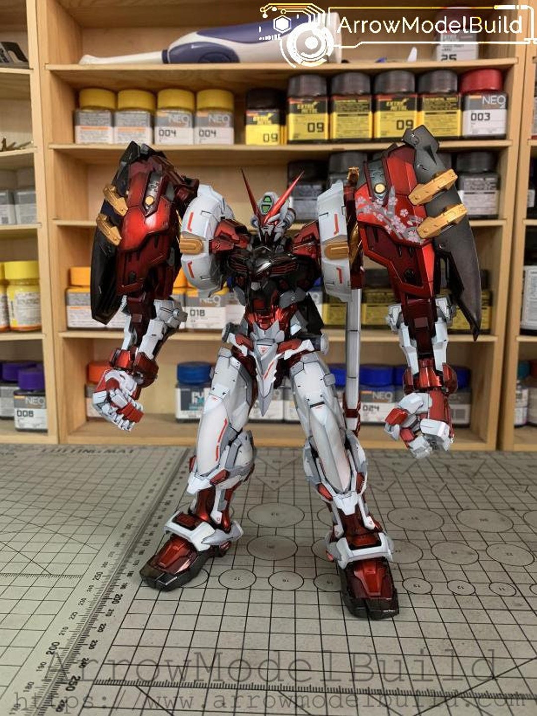 Arrowmodelbuild Astray Red Frame Gundam (gorilla Arms) Built & Painted ...