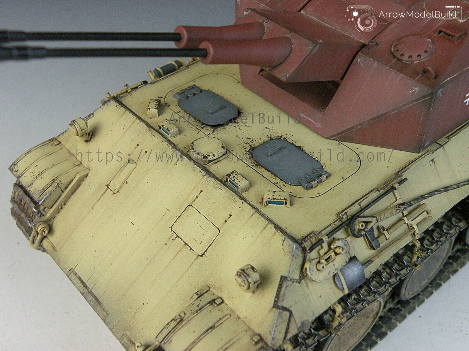 Arrowmodelbuild Flakpanzer V Coelian Tank Built & Painted 1/35 Model ...