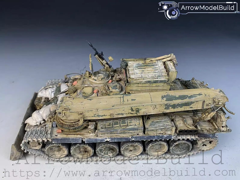 Arrowmodelbuild BREM-1 Armored Recovery Tank Vehicle Built & Painted 1/ ...