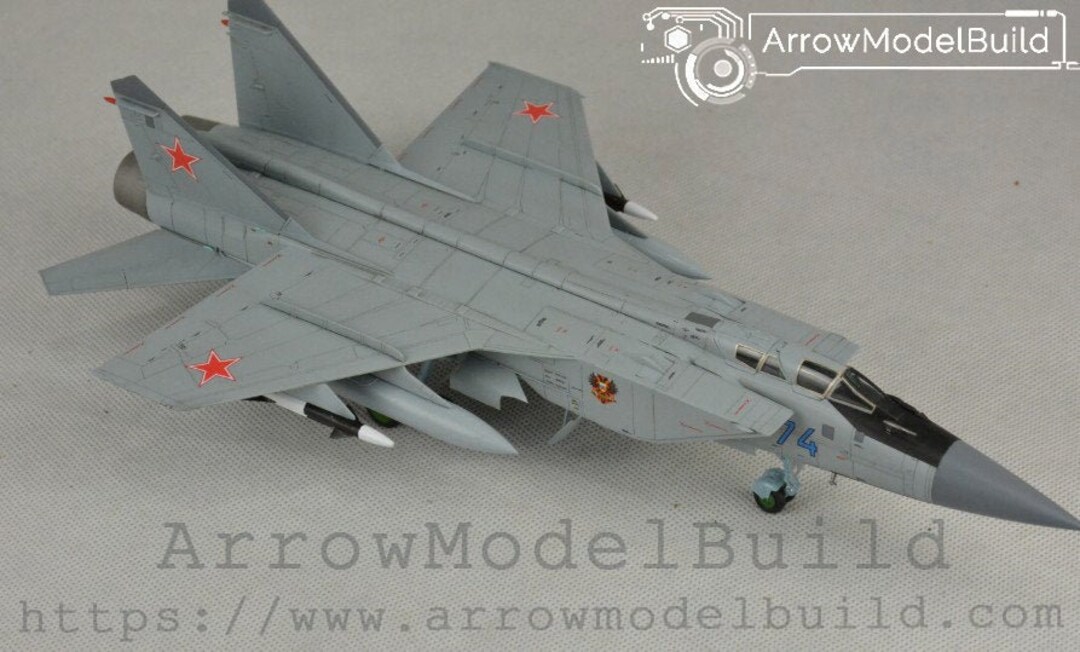 Arrowmodelbuild Trumpeter Mig-31 Mig-31 Fox Terrier Fighter Built ...