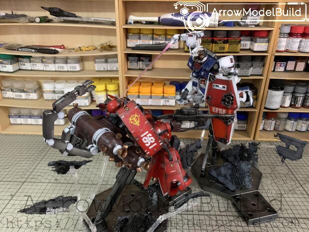 Arrowmodelbuild Psycho Zaku and Full Armor Gundam thunderbolt - Etsy