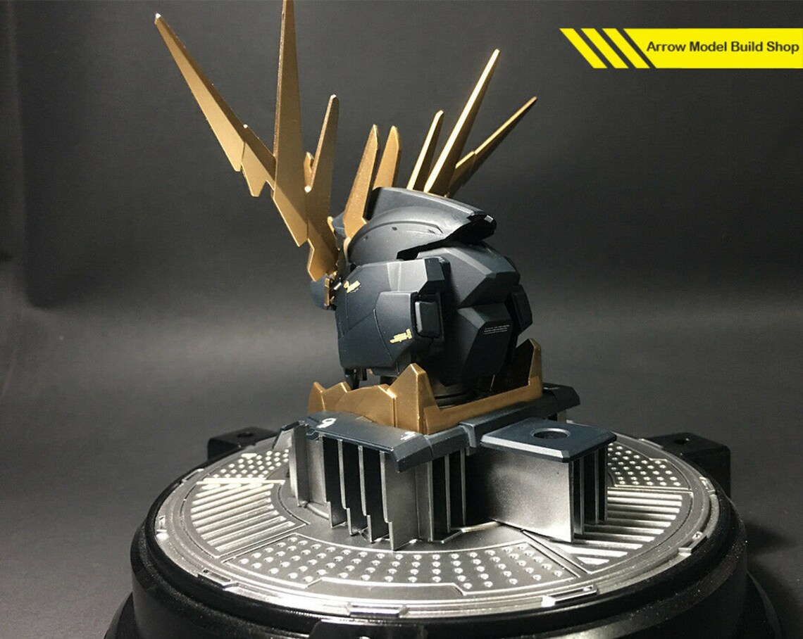 Arrowmodelbuild Unicorn Gundam Banshee Head Stand Built & - Etsy