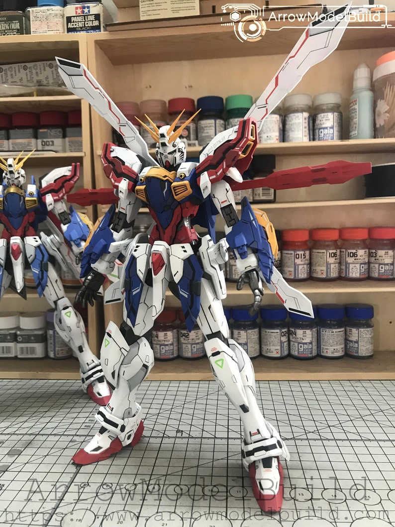 Arrowmodelbuild God Gundam (3.0) Built & Painted MG 1/100 Model Kit - Etsy