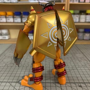Arrowmodelbuild Wargreymon Figure Rise Built & Painted Model Kit - Etsy