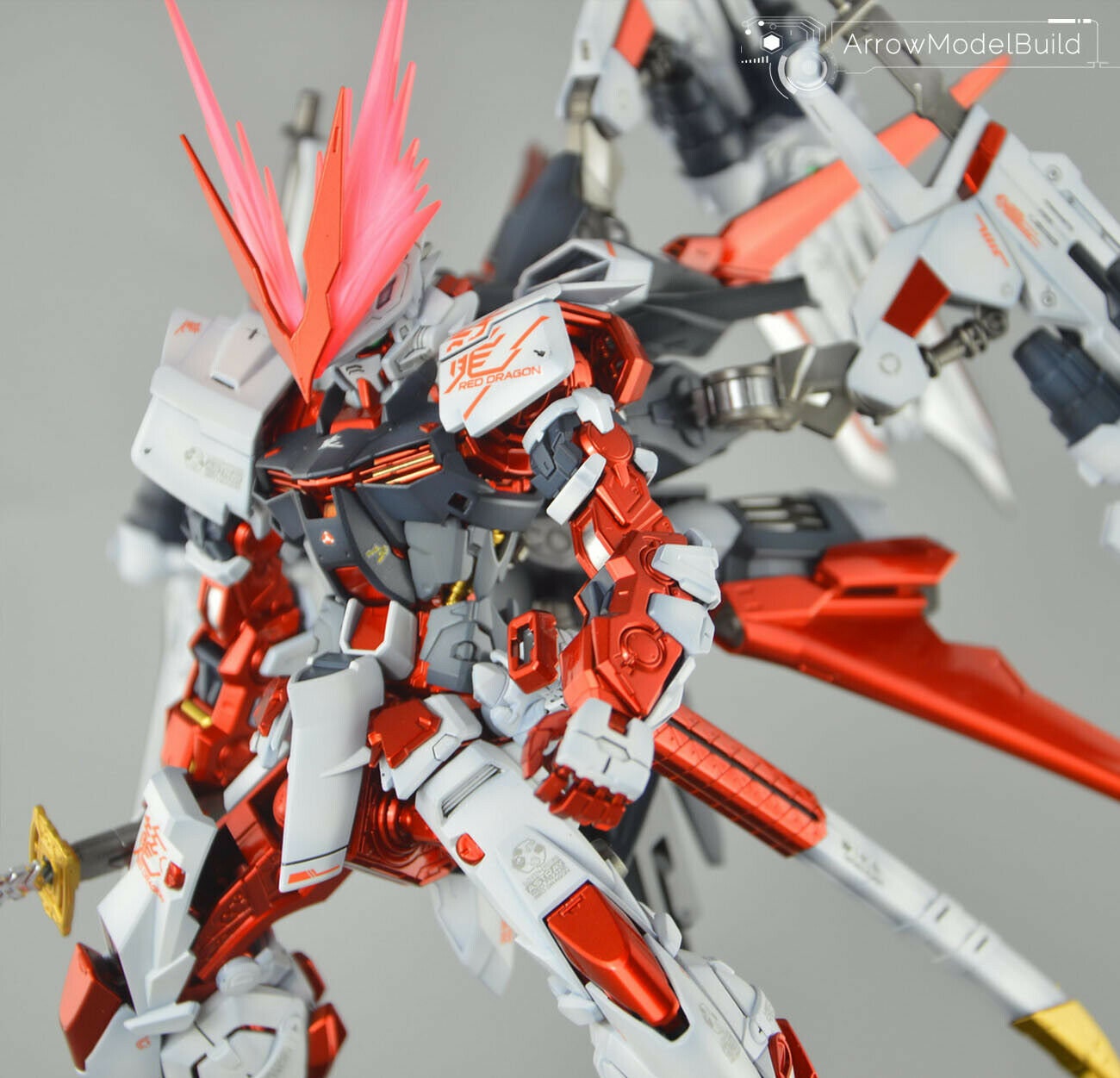 Arrowmodelbuild Astray Red Dragon metal Built & Painted MG 1/100 Model ...