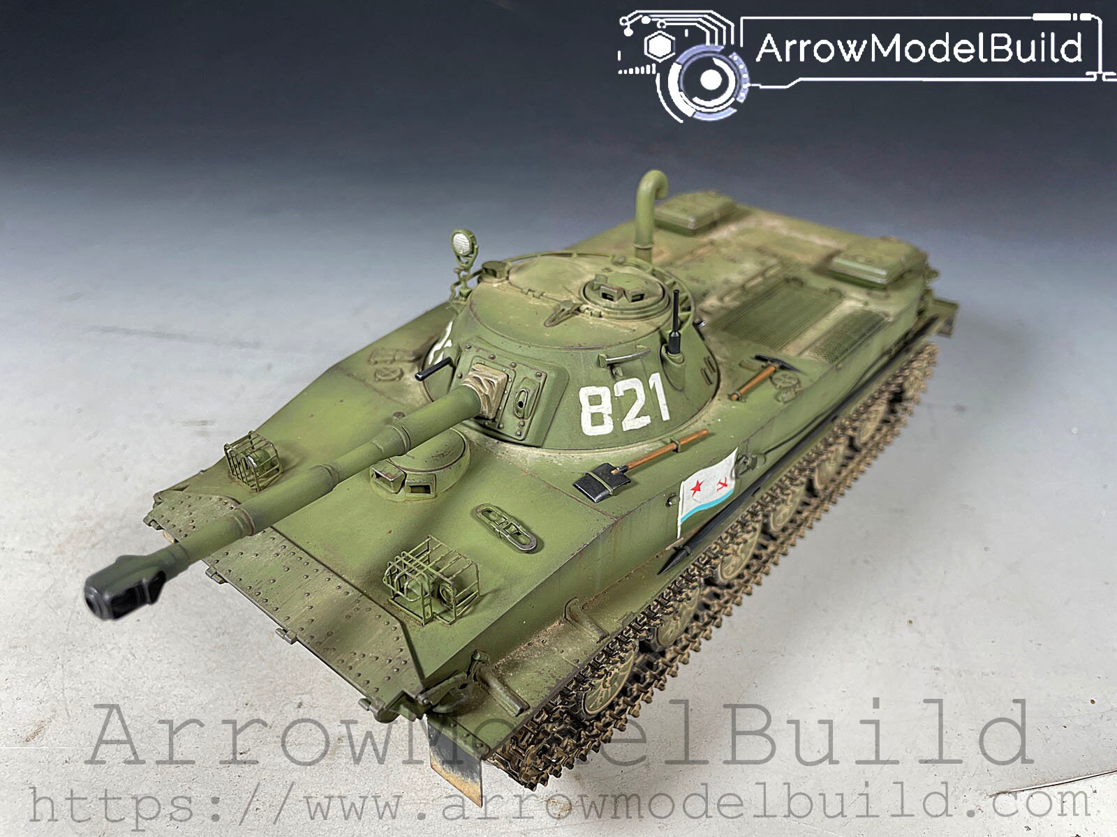 Arrowmodelbuild PT-76B Amphibious Tank Built & Painted 1/35 Model Kit ...