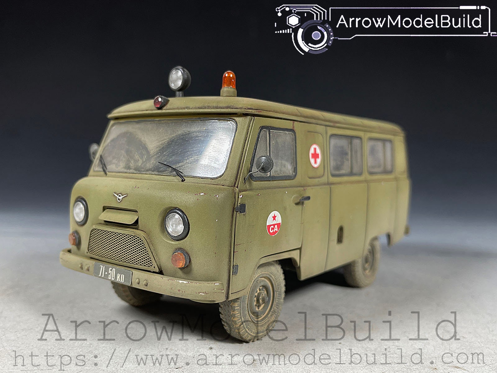 Arrowmodelbuild UAZ 452 Ambulance Built & Painted 1/35 Model Kit - Etsy