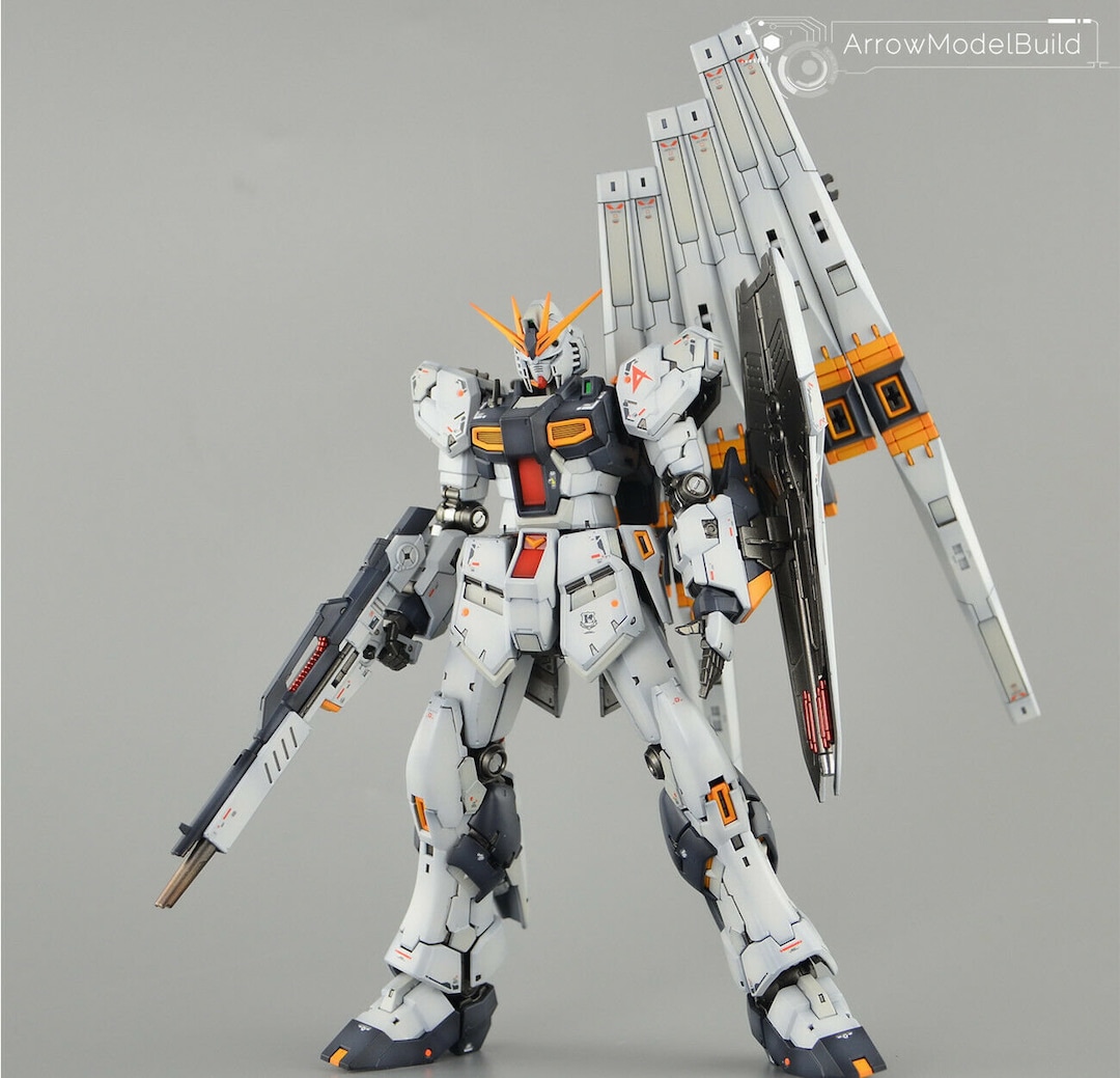 Arrowmodelbuild Nu Gundam Built & Painted RG 1/144 Model Kit - Etsy
