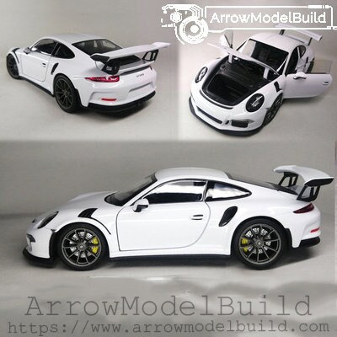Arrowmodelbuild Porsche 911 GT3 plain White Built & Painted 1/24 Model ...