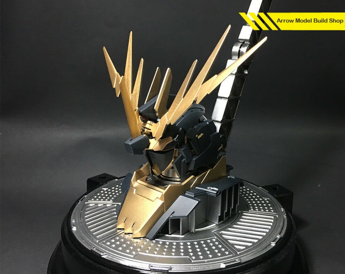 Arrowmodelbuild Unicorn Gundam Banshee Head Stand Built & - Etsy