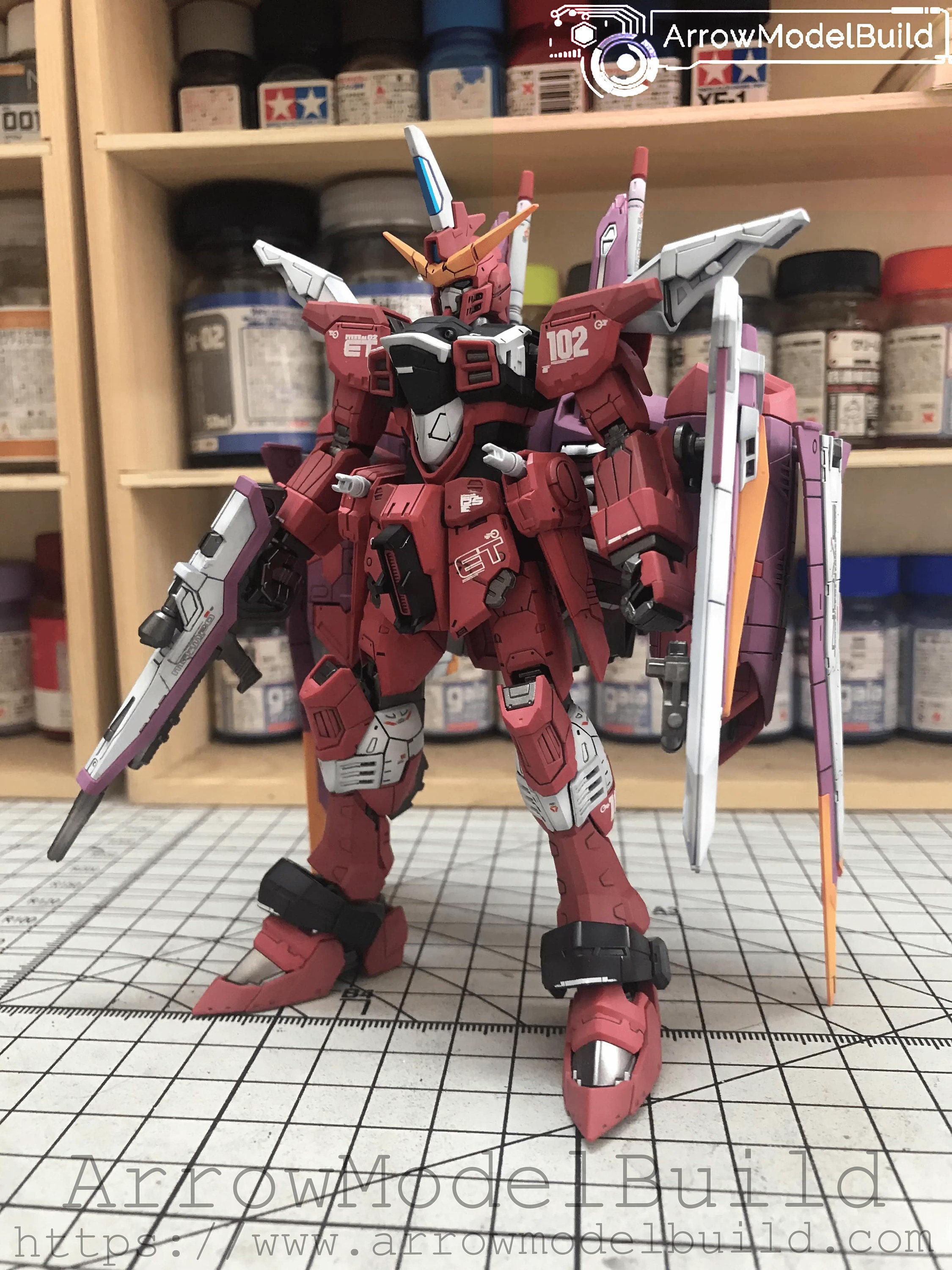 Arrowmodelbuild Justice Gundam shaping Built & Painted RG 1/100 Model ...