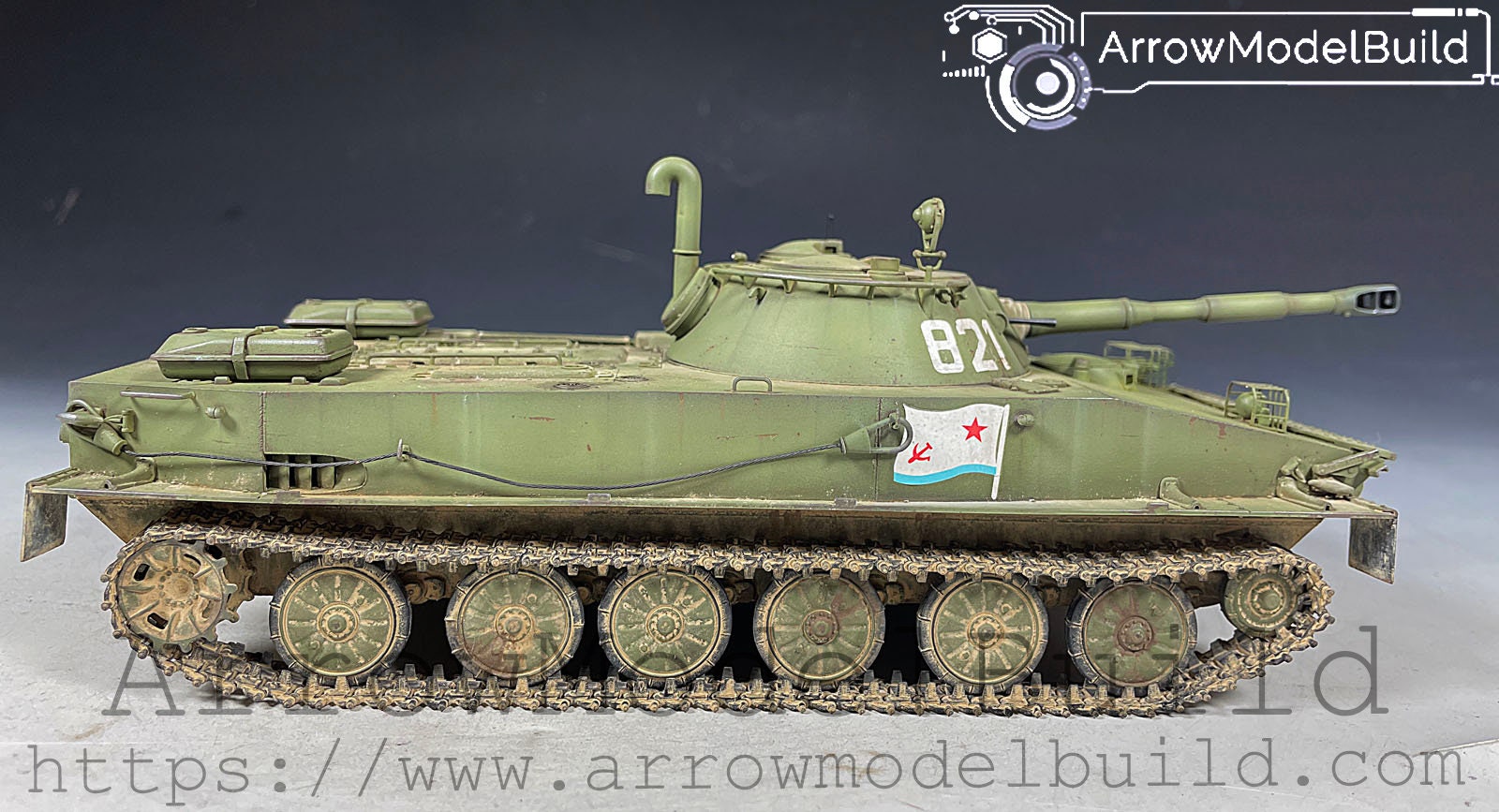 Arrowmodelbuild PT-76B Amphibious Tank Built & Painted 1/35 Model Kit ...
