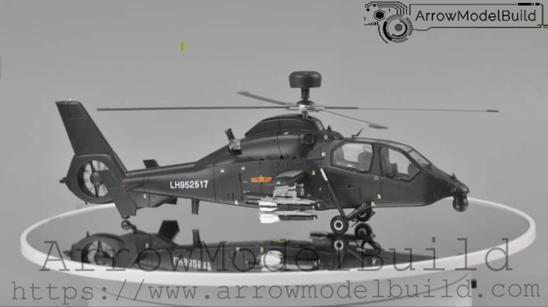 Arrowmodelbuild WZ-19 Black Whirlwind Helicopter Built & Painted 1/72 ...
