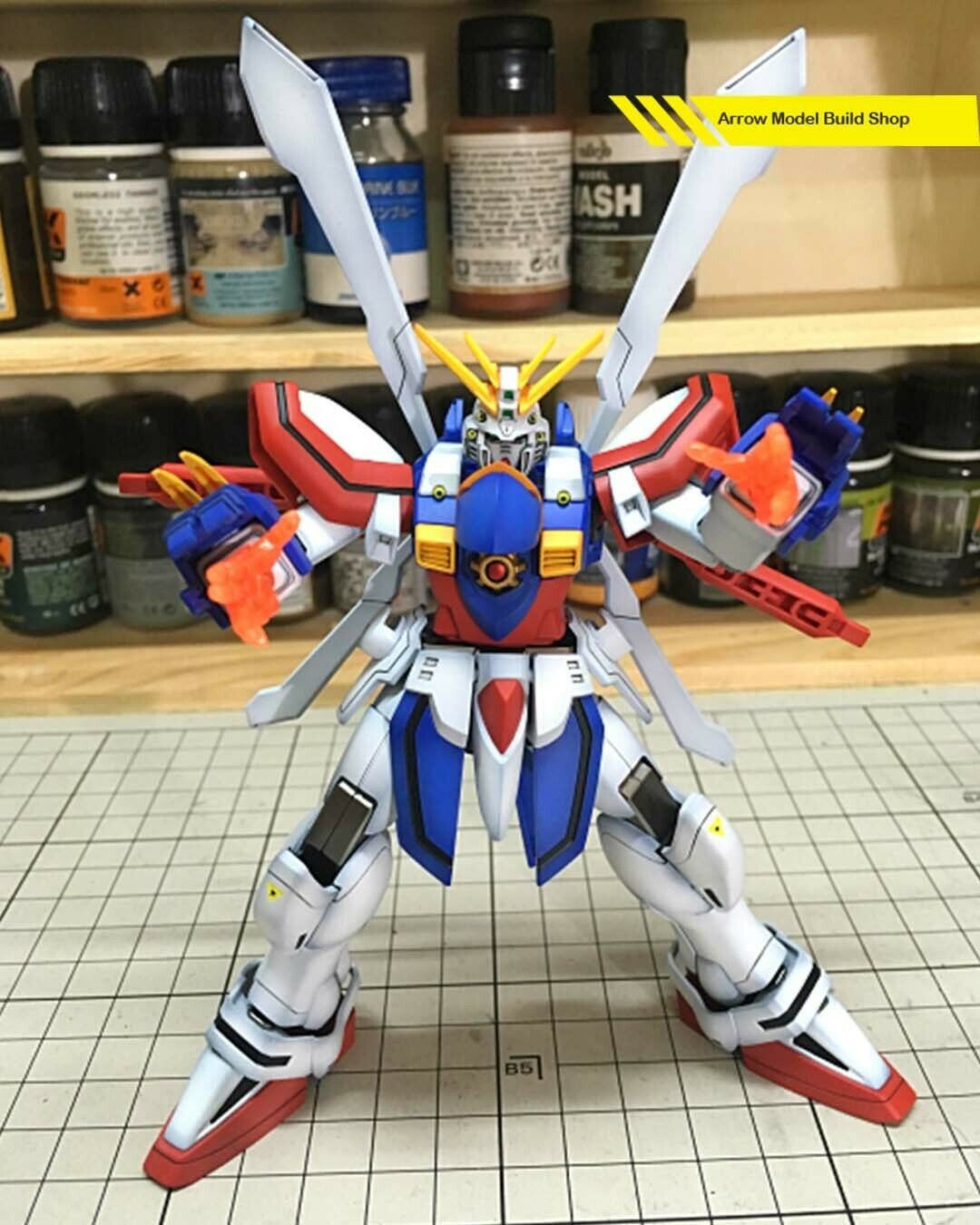 ArrowModelBuild God Gundam Built & Painted HG 1/144 Model Kit | Etsy
