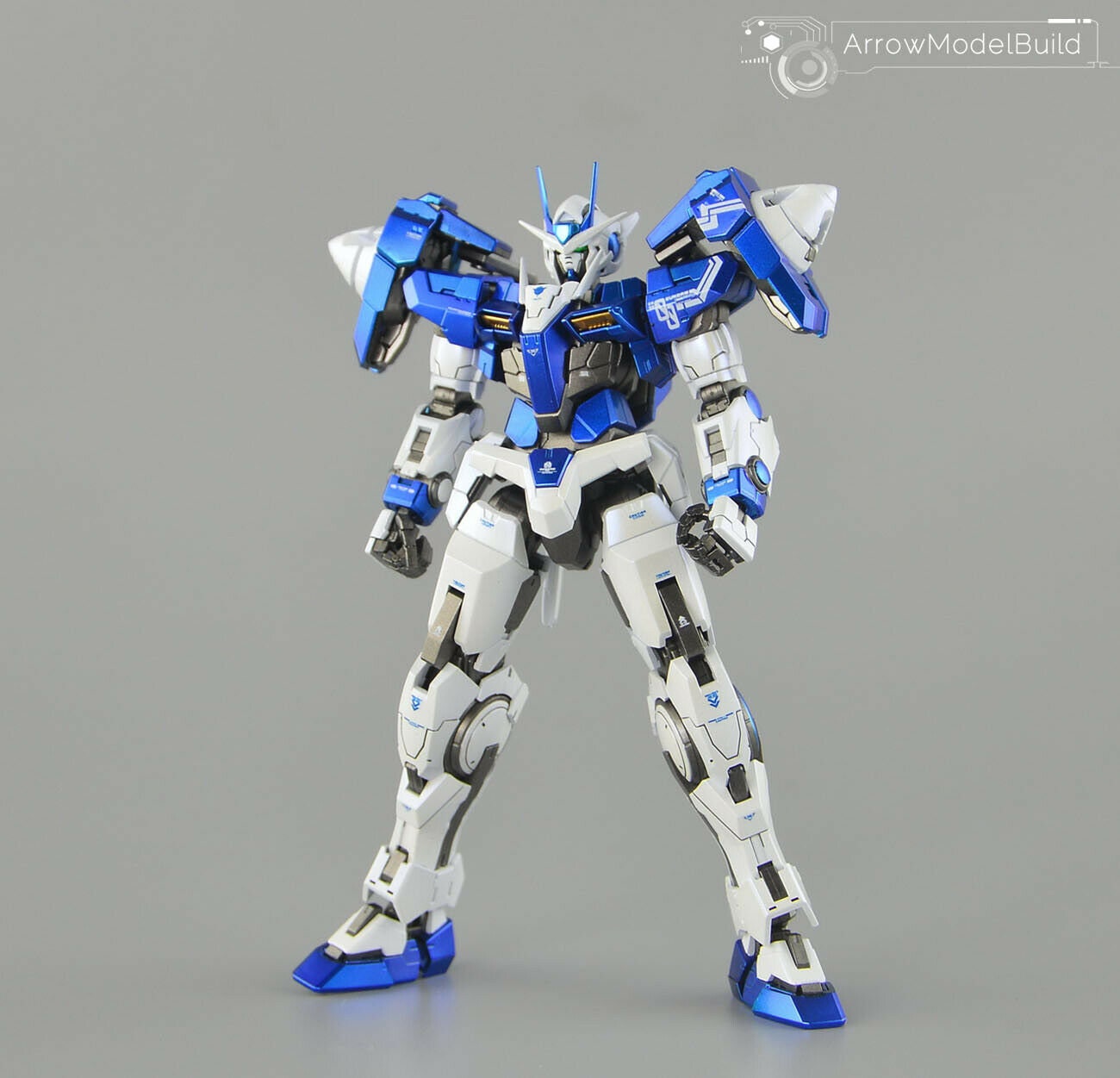 Arrowmodelbuild Gundam 00 Raiser Customize blue Built & Painted MG 1/ ...