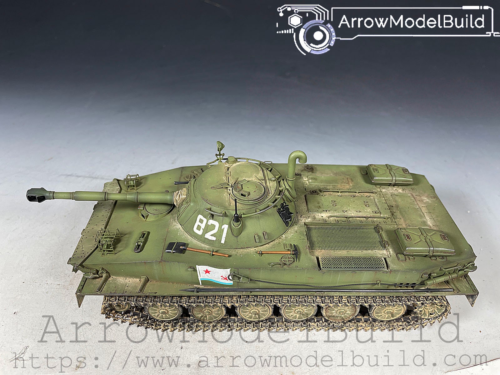 Arrowmodelbuild PT-76B Amphibious Tank Built & Painted 1/35 Model Kit ...
