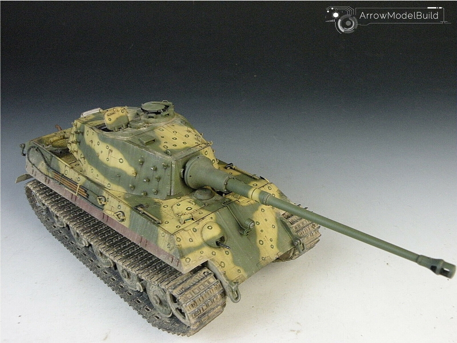 Arrowmodelbuild King Tiger Octopus Pattern Camouflage Tank Built ...