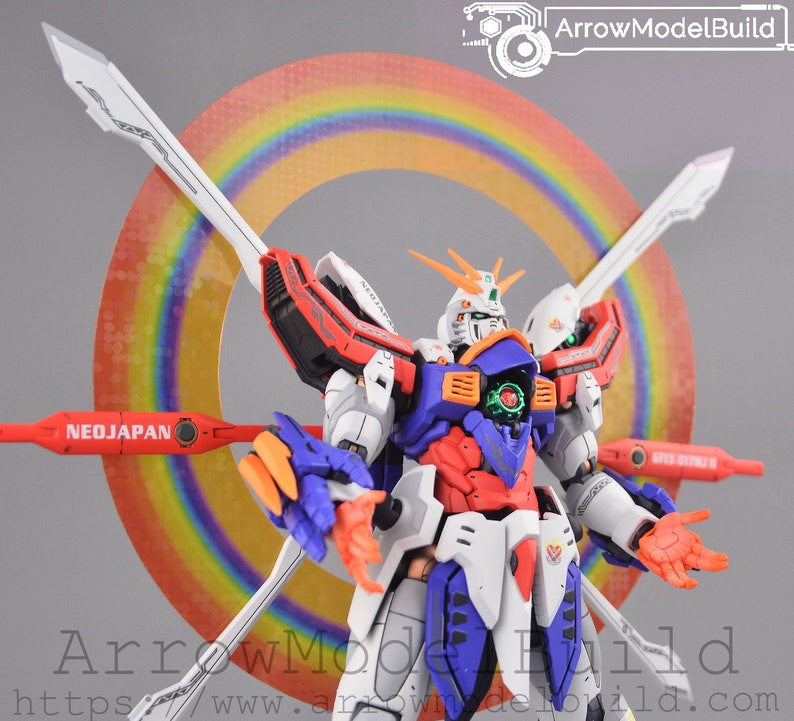 Arrowmodelbuild God Gundam custom Color Built & Painted HIRM 1/100 ...
