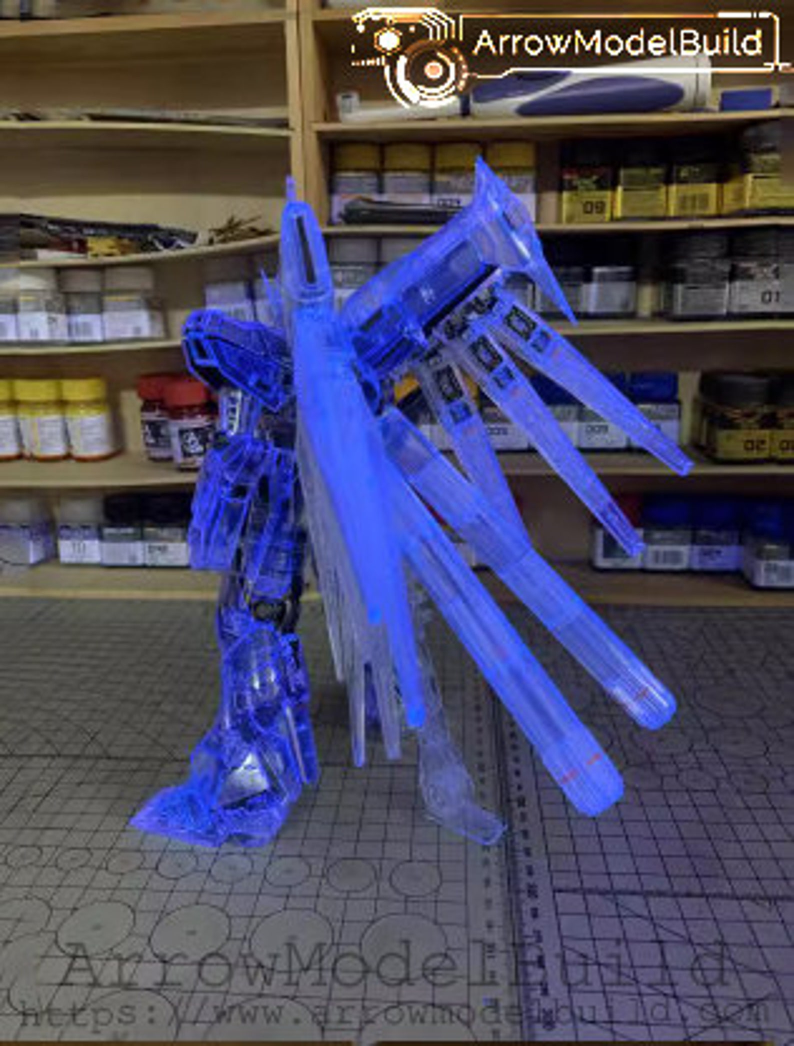Arrowmodelbuild Hi Nu Gundam transparent Version Built & Painted MG 1/ ...