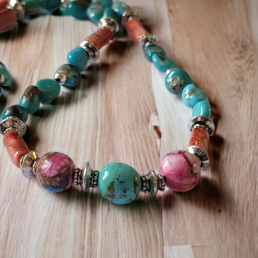 Extremely Rare Castle Dome Turquoise Kingman Dahlia Red Spiny Oyster ...