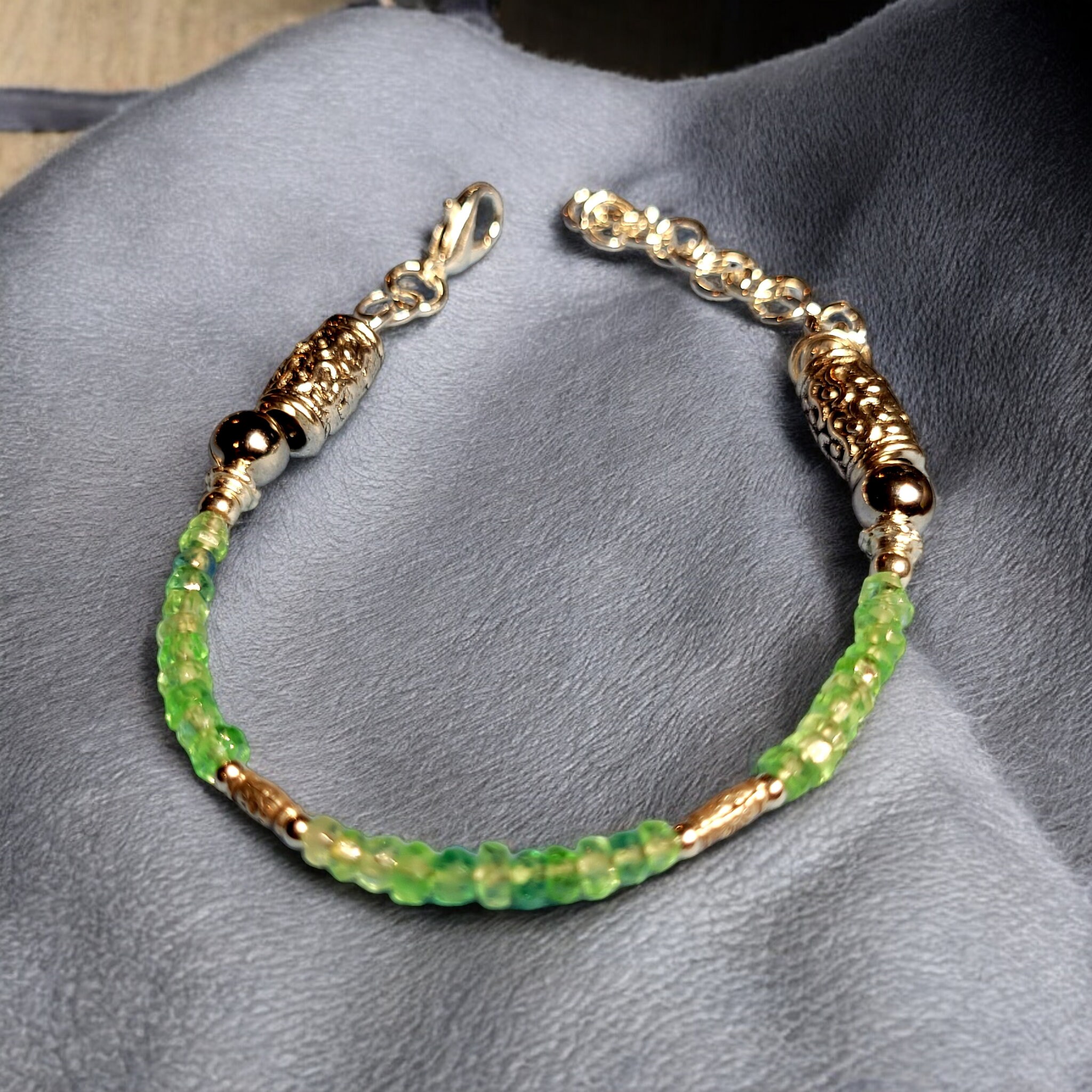 AAA Rare Green Alexandrite Color Changing Faceted Rondelle Beaded ...