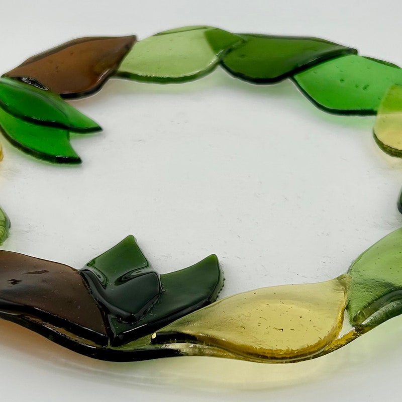 Recycled Glass Plate - Etsy