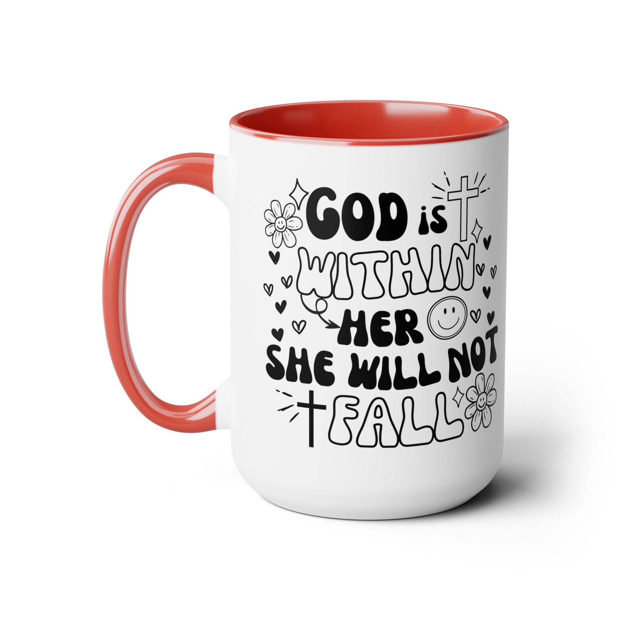 Christian Women of the Bible Coffee Cup, Bible Cup, God is Within Her ...