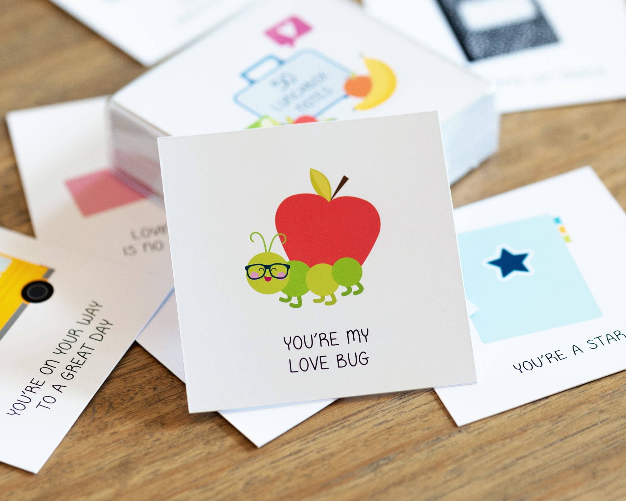 School Lunchbox Notes Lunchbox Cards Encouragement Cards - Etsy