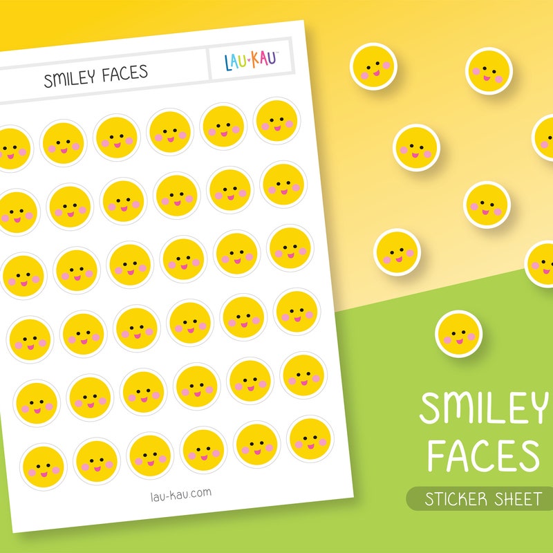 Happy Smiles Stickers - Etsy
