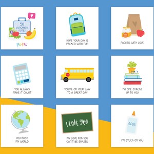 School Lunchbox Notes | Lunchbox Cards | Encouragement Cards ...