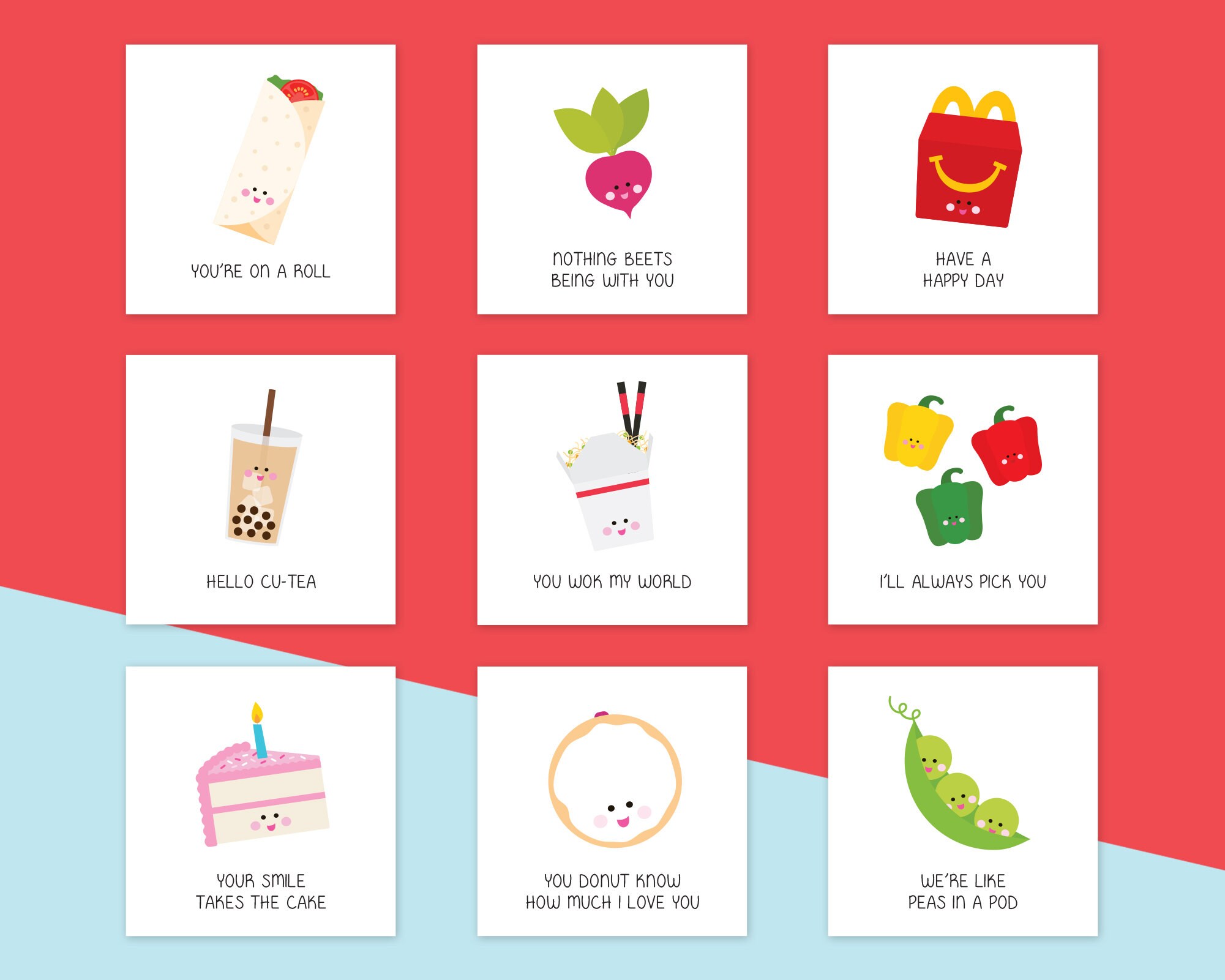 Foodie Lunchbox Notes | Lunchbox Cards | Encouragement Cards ...
