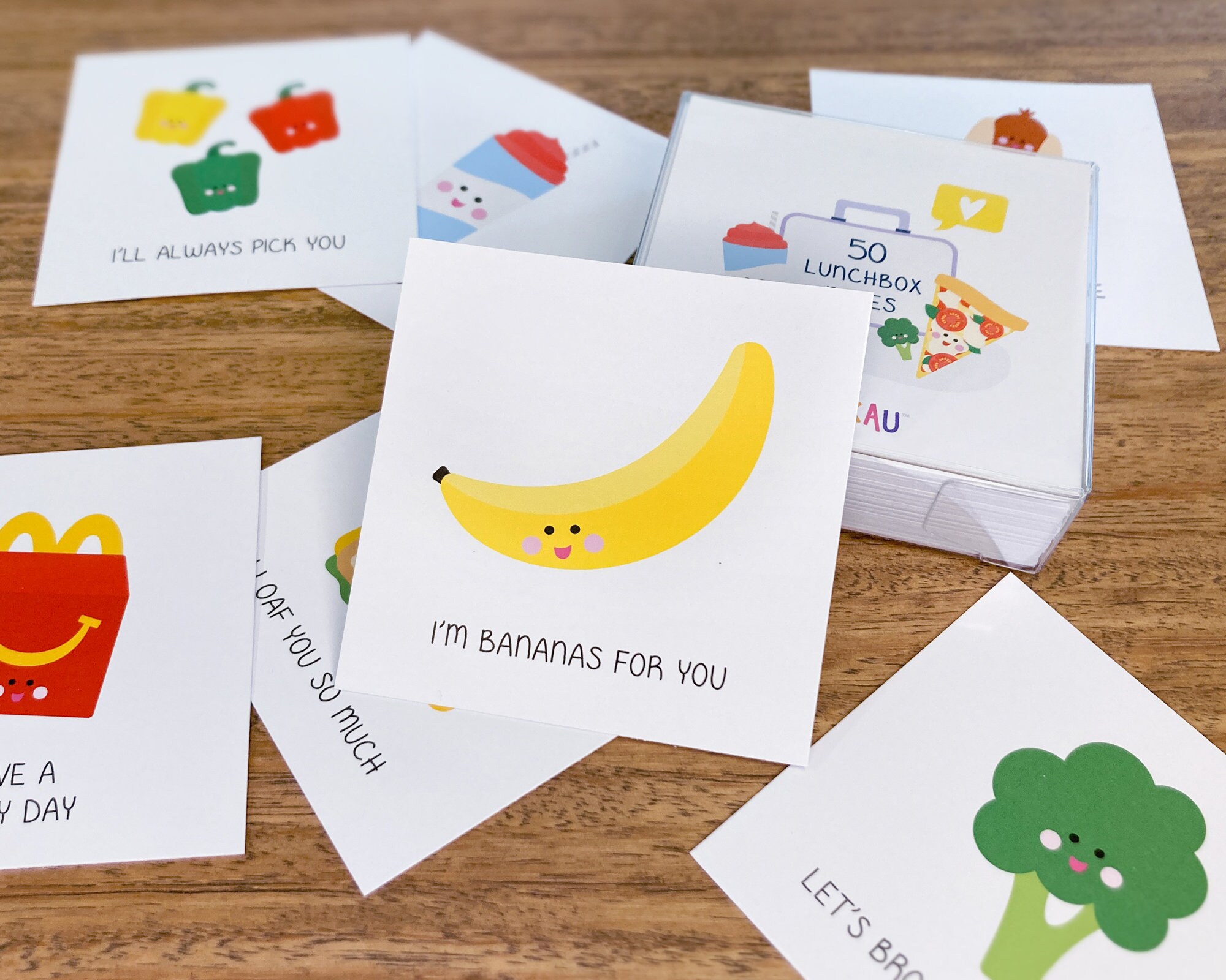 Foodie Lunchbox Notes Lunchbox Cards Encouragement Cards Motivational ...