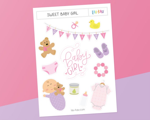 Baby Sticker Sheet Cute Stickers Cute Sticker Sheet Baby - Etsy