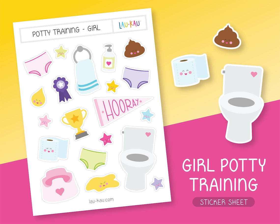 Potty Training Stickers Potty Training Sticker Sheet Potty Stickers ...