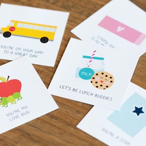 School Lunchbox Notes | Lunchbox Cards | Encouragement Cards ...