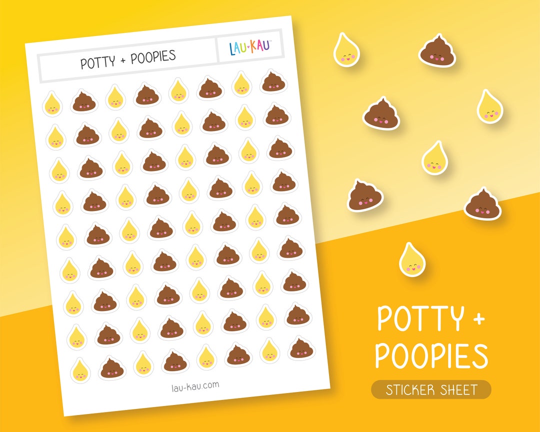 Potty Training Stickers | Potty Training Sticker Sheet | Potty Stickers ...