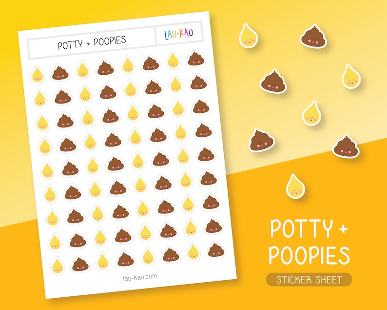 Potty Training Stickers Potty Training Sticker Sheet Potty Stickers ...