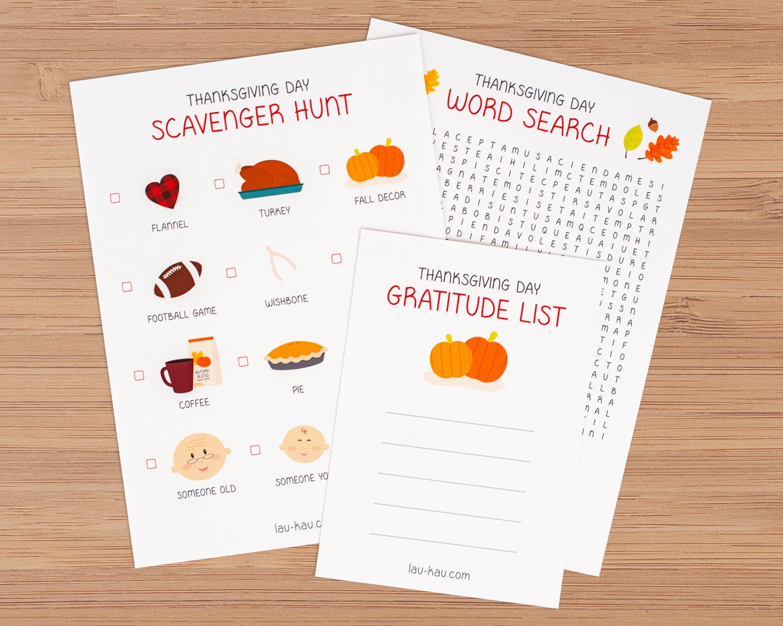 Printable Thanksgiving Activity Kits | Kid's Thanksgiving Kit ...