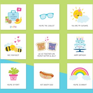 Lunchbox Notes | Lunchbox Cards | Encouragement Cards | Motivational ...