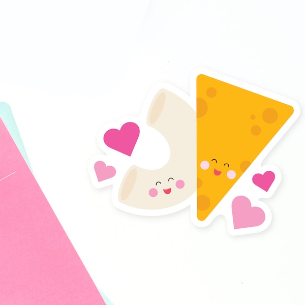 Macaroni and Cheese Stickers - Etsy