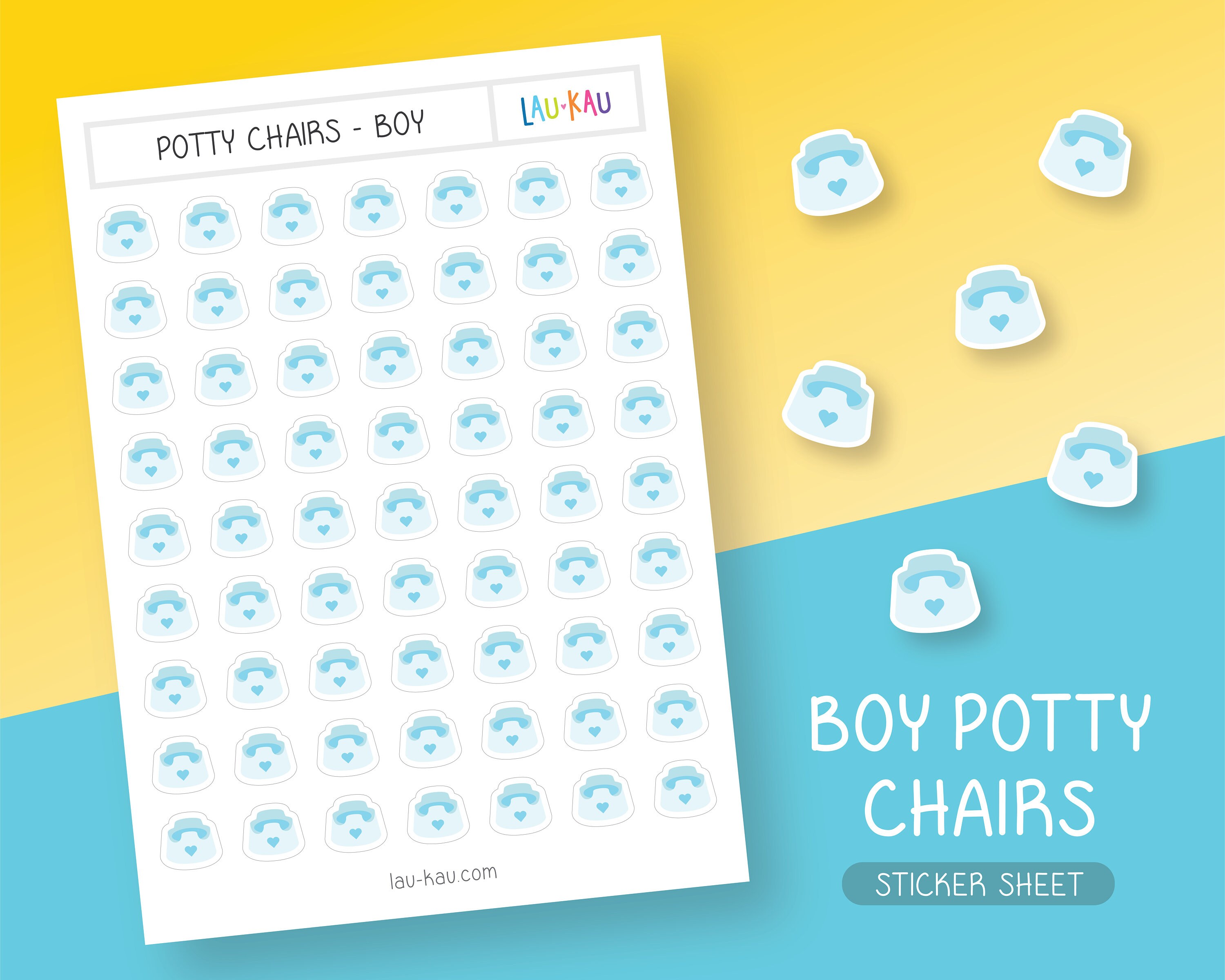 Potty Training Stickers | Potty Training Sticker Sheet | Potty Stickers ...